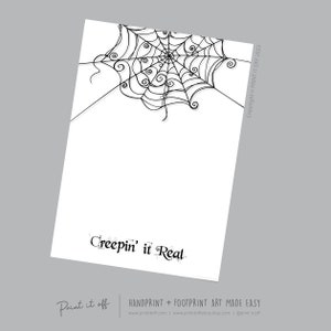 Creepin' It Real Spider Footprint Handprint Foot Hand Halloween Art ...