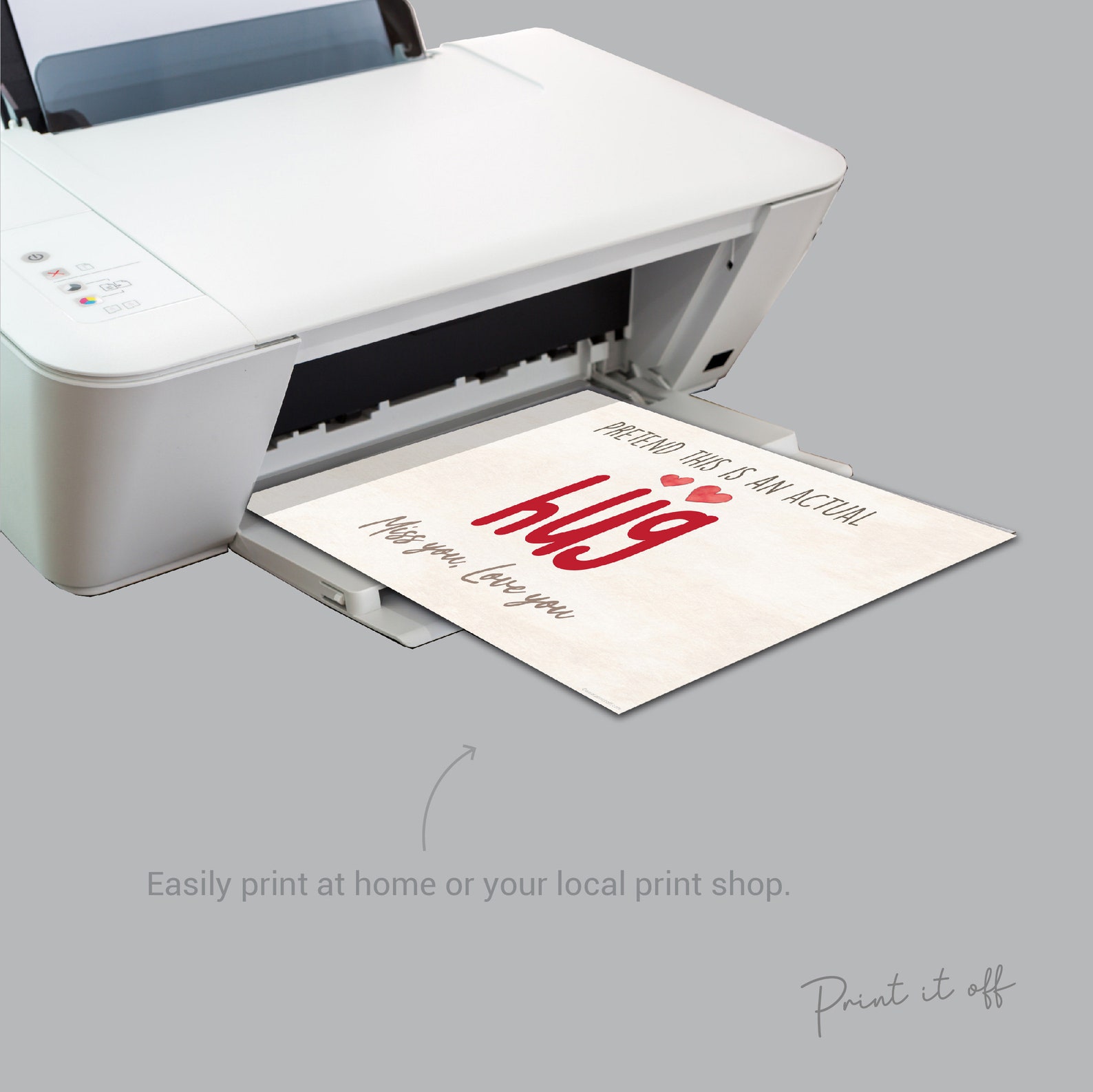 Pretend This is A Hug / Handprint Art Craft / Loved Ones Overseas Miss ...