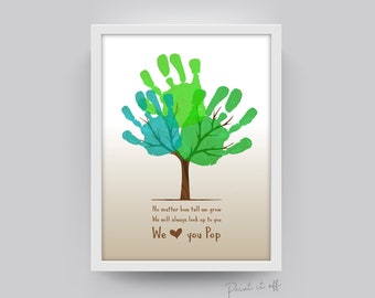 No Matter How Tall We Grow / Tree Handprint Art Craft / | Etsy Australia