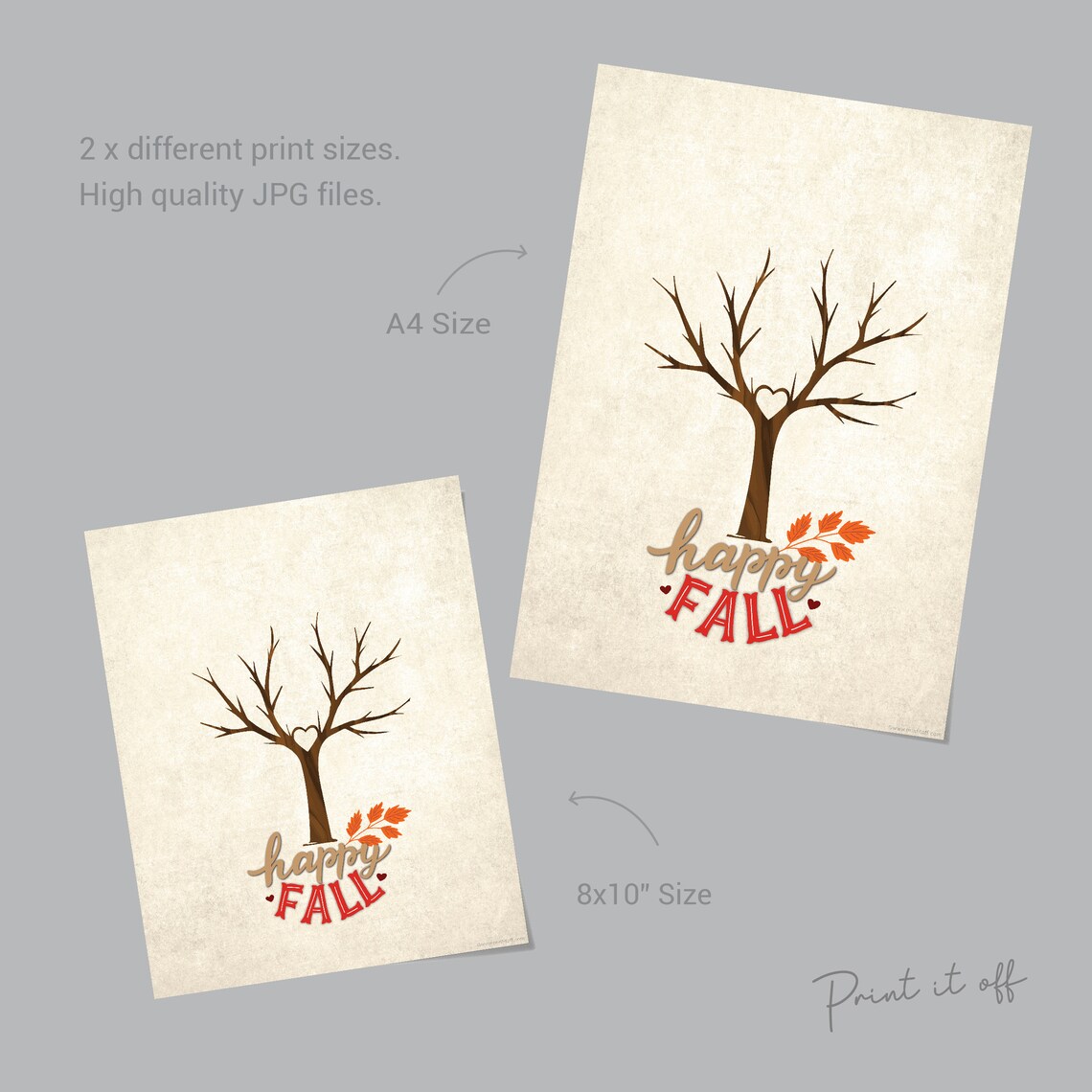 Autumn Tree / Handprint Art / Leaves Leafs Season / Happy Fall / Child ...