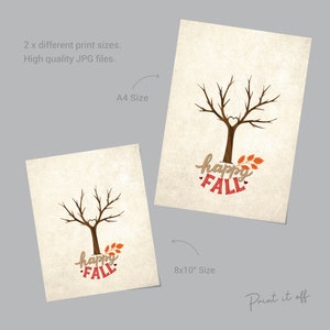 Autumn Tree / Handprint Art / Leaves Leafs Season / Happy Fall / Child ...