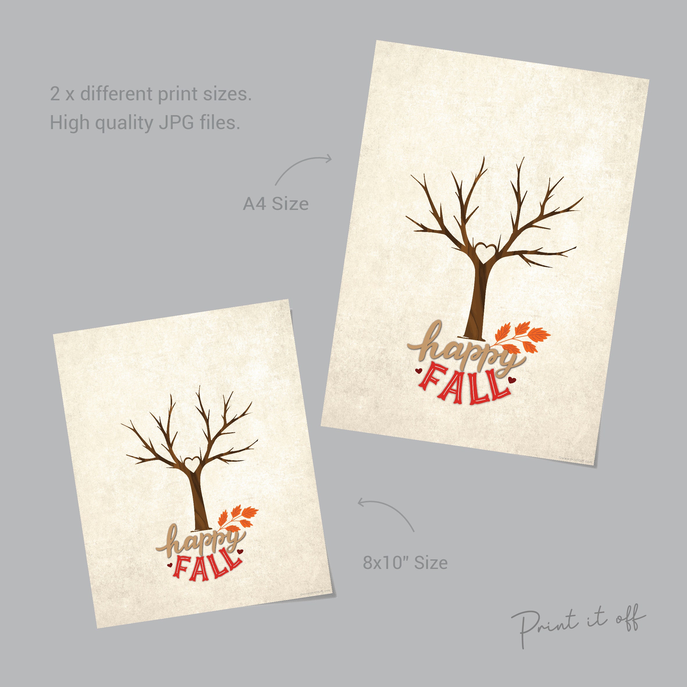 Autumn Tree / Handprint Art / Leaves Leafs Season / Happy Fall / Child ...