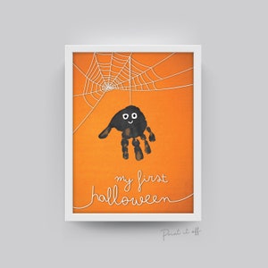 My First Halloween Keepsake / Hand Spider Web / Baby Toddler Craft Art ...