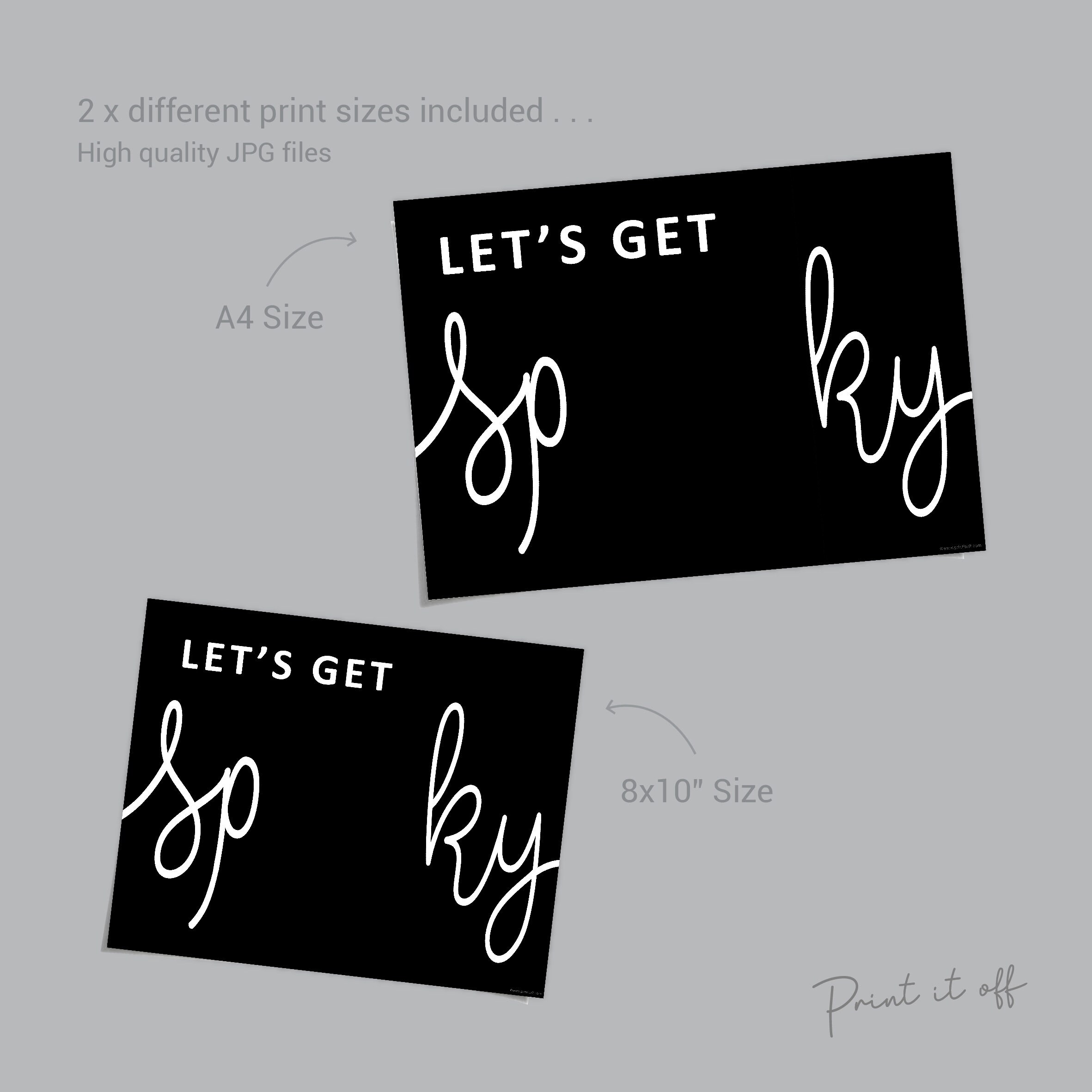 Let's Get Spooky / Handprint Footprint Art / Ghost First - Etsy