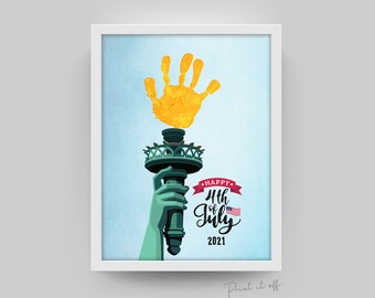 4th of July Handprint Art | Etsy