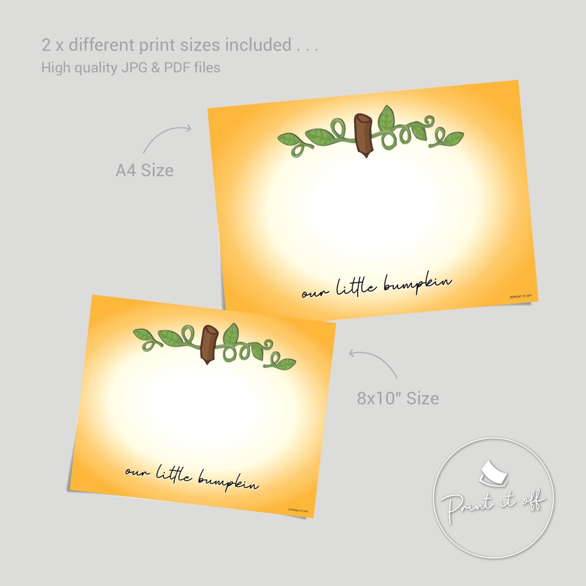 Baby Bumpkin Keepsake / Our Little Bumpkin / Pumpkin / Baby | Etsy