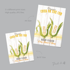 Farm Sign Corn / Footprint Feet Foot Handprint Art Craft / Kids Baby ...