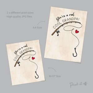 You're a Reel Cool Grandpa / Fish Hand Handprint Art / Father's Day ...