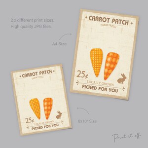 Farm Sign Carrot Patch Easter / Handprint Hands Art Craft / Kids Baby ...