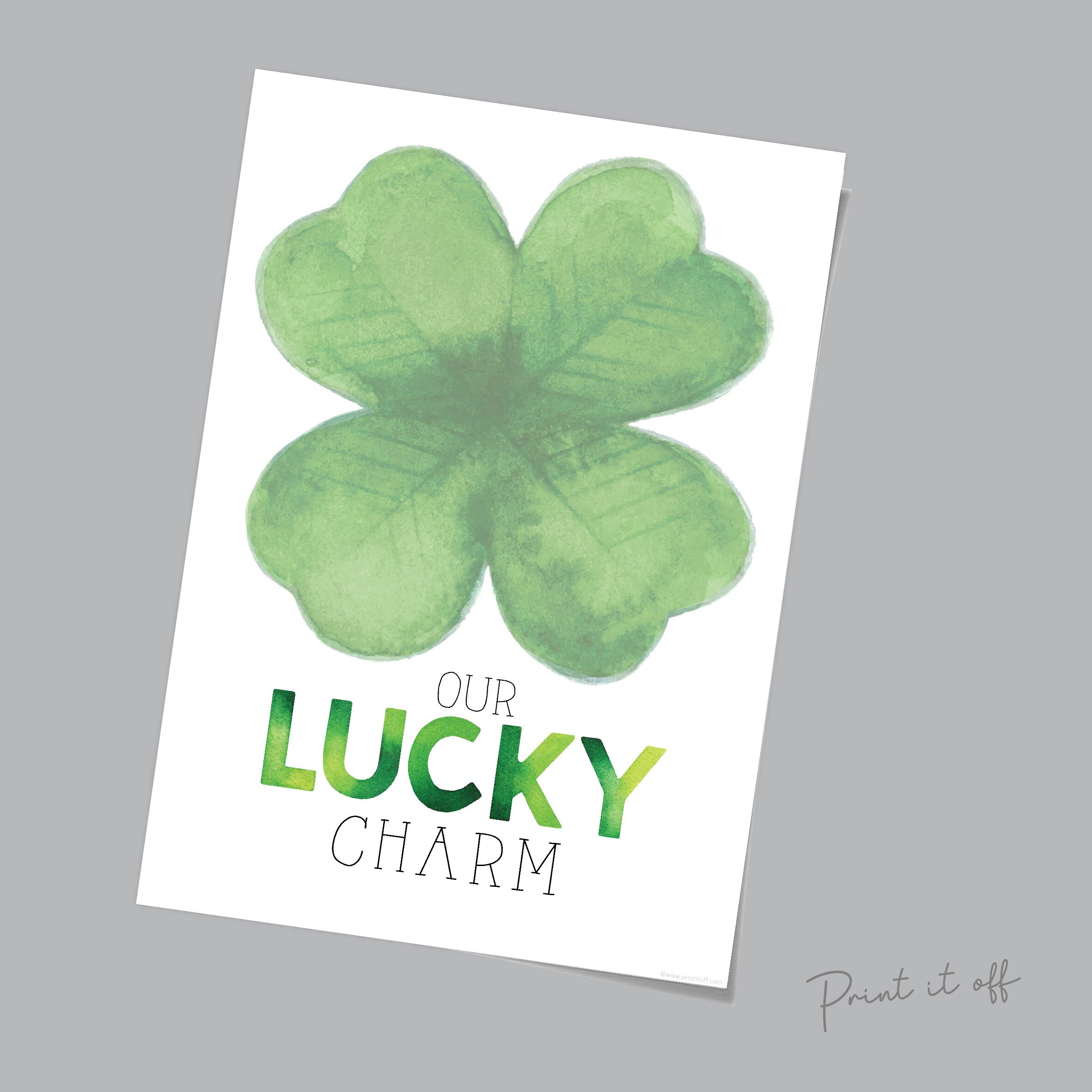 Our Lucky Charm / Handprint Footprint Craft / St Patrick's - Etsy