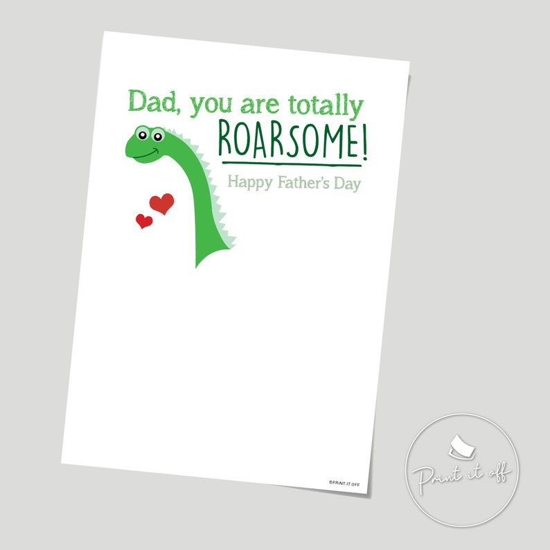 Handprint Art / Dad you are totally Roarsome / Kids Handprint | Etsy