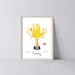Trophy #1 Dad Daddy Handprint Art Craft / First Father's Day Award Cup ...