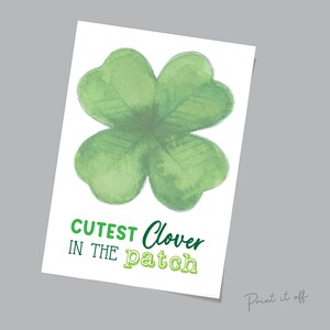 Cutest Clover in the Patch / Handprint Craft / St Patrick's Day Clover ...