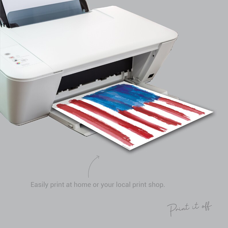 Flag 4th of July / Handprint Footprint Art / USA Independence Day ...