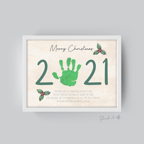 Everlasting Mistletoe Handprint / Baby Toddler Kids Art Craft | Etsy