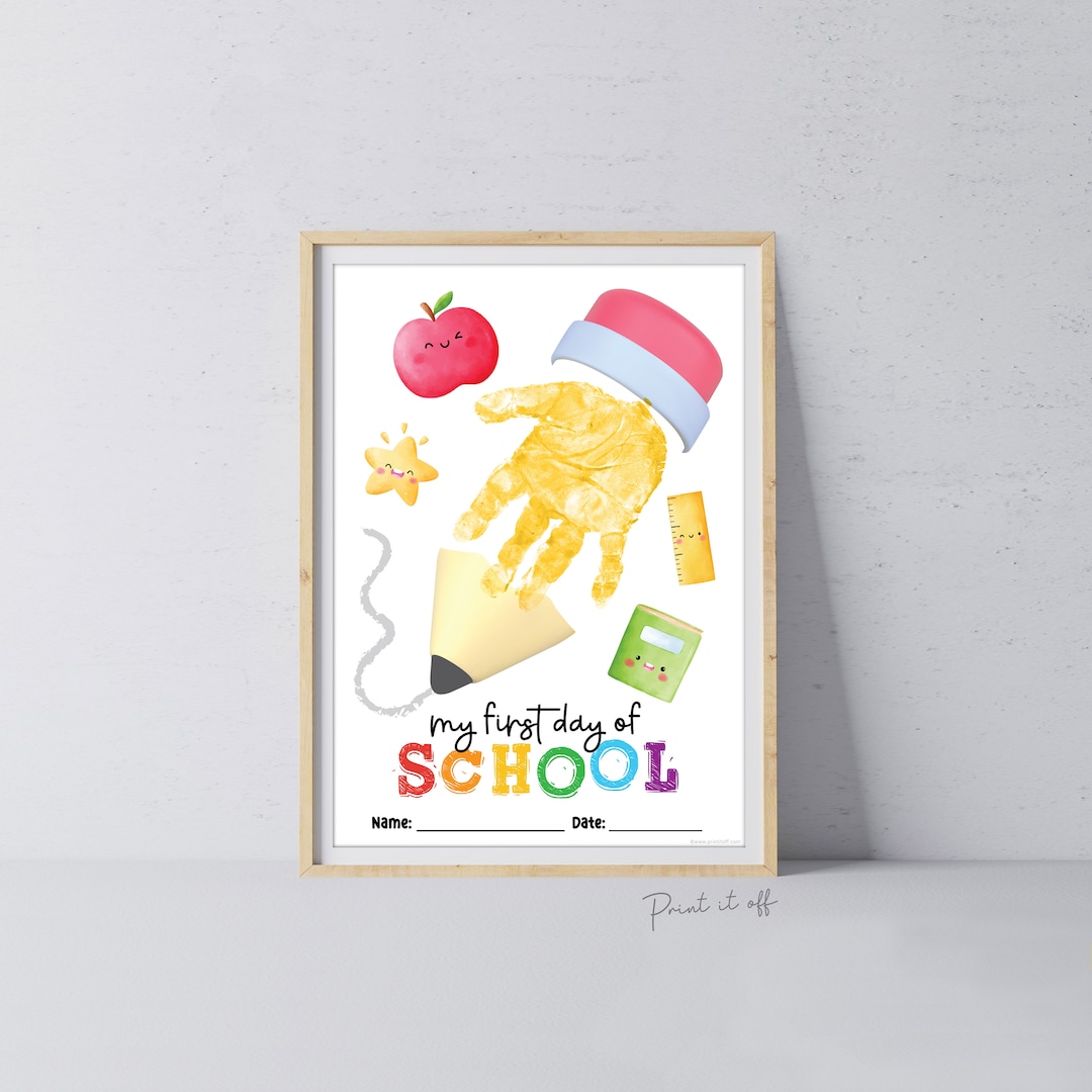 1st First Day School Pencil / Kindergarten Pre-k Daycare Pre-school ...