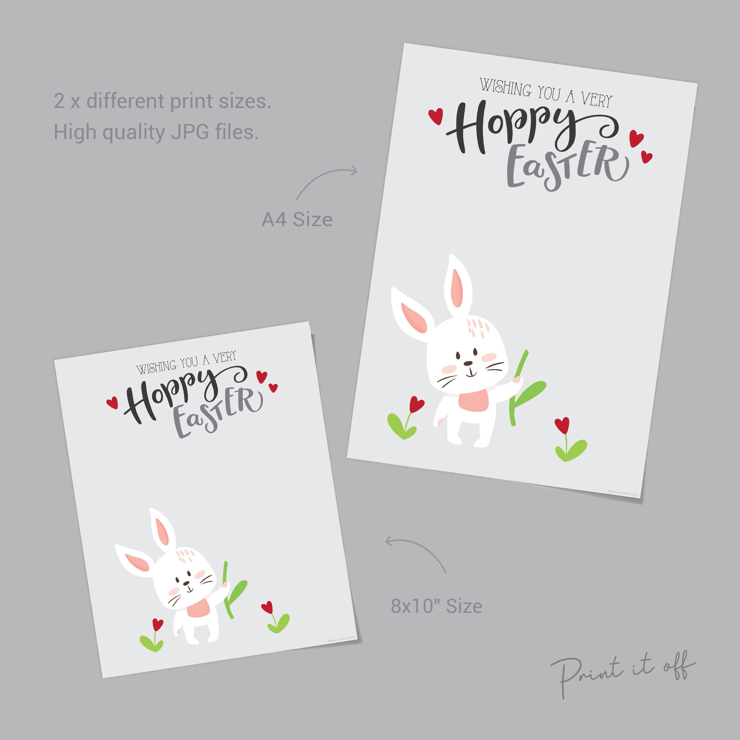 Hoppy Easter / Handprint Art Craft / Cute Bunny Flower Happy - Etsy