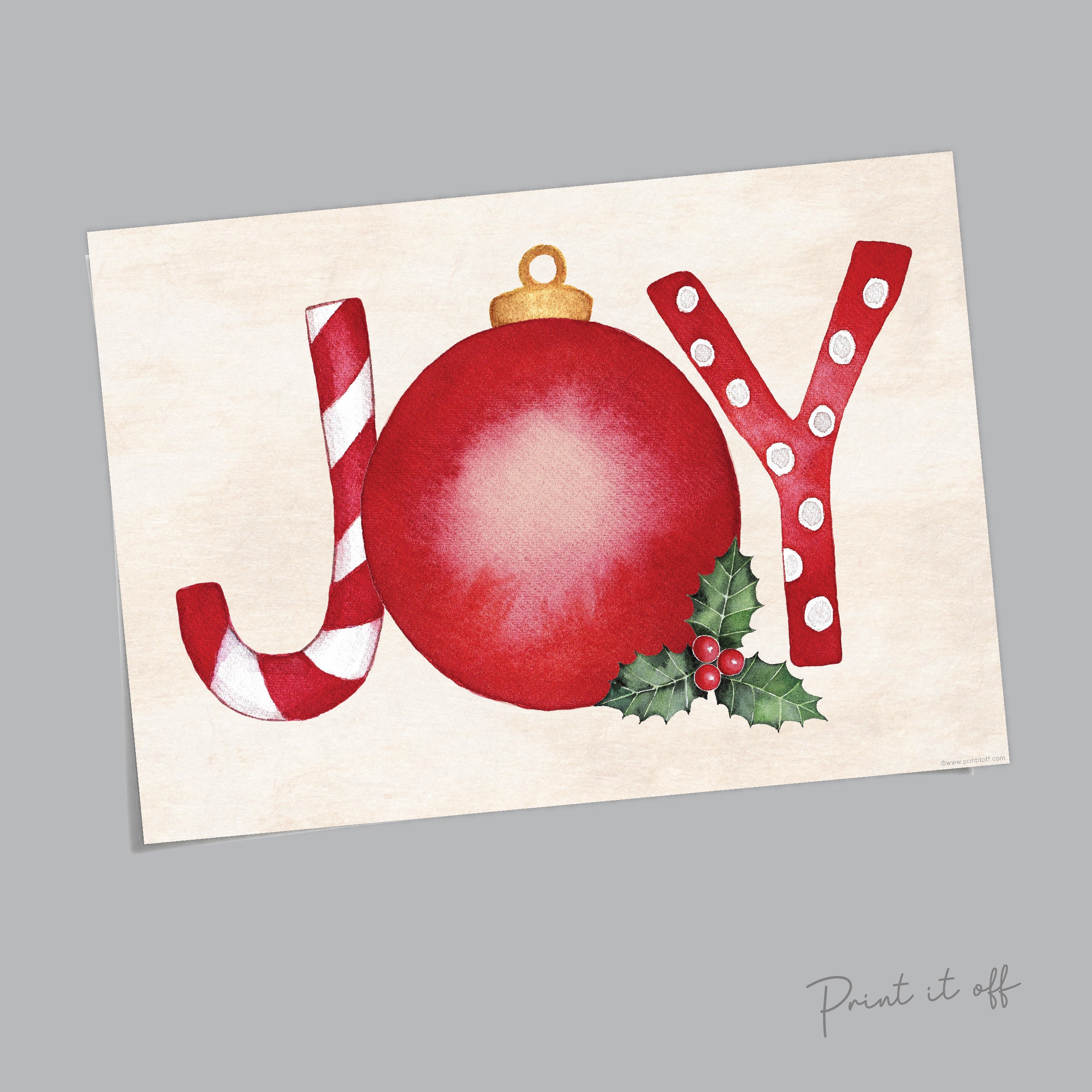 Joy / Christmas Xmas Handprint Art Craft / Baby Kids Toddler Hands Hand ...