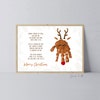 I/we Love You Deerly Handprint Art, Reindeer Handprint Craft, DIY Card ...