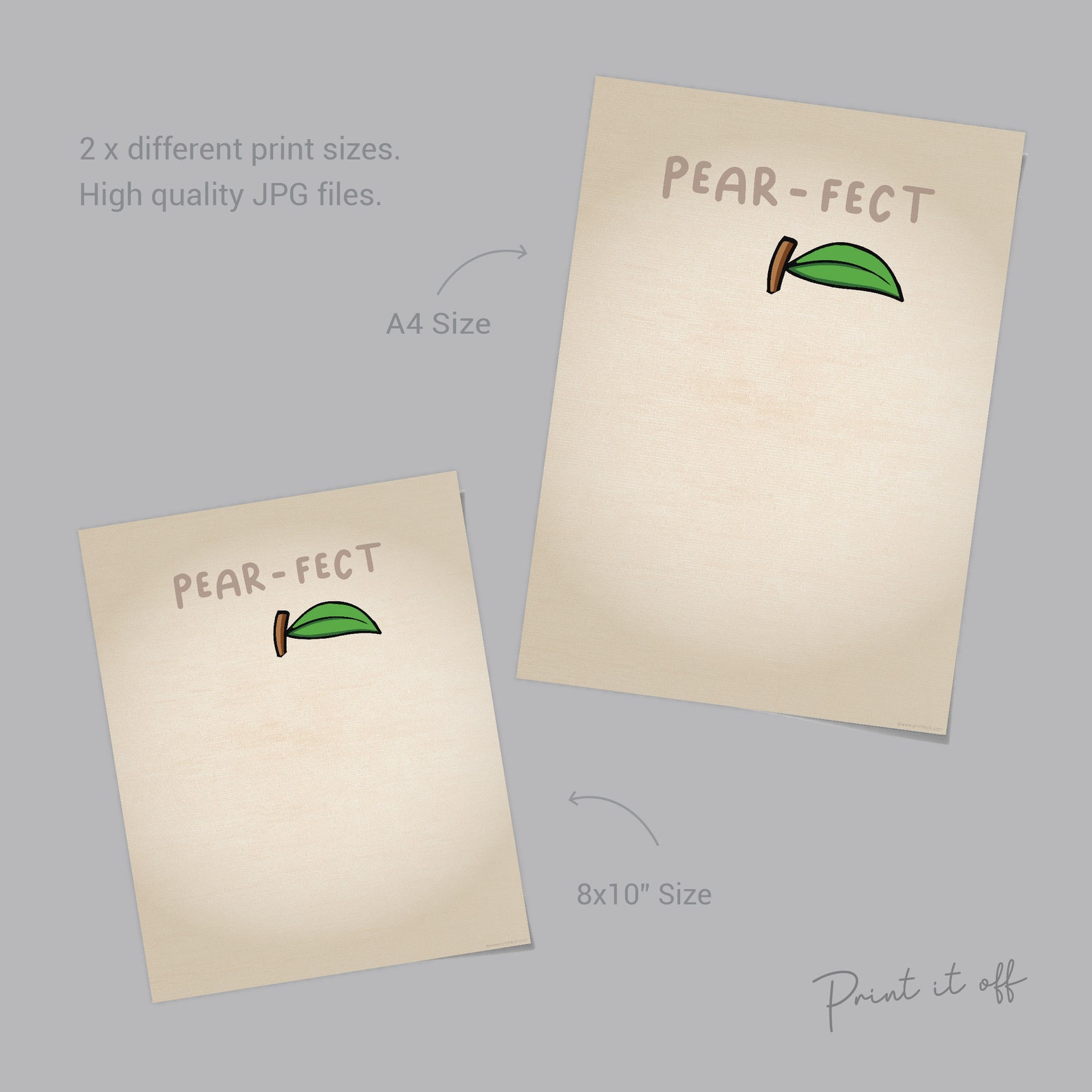 Pear-fect Perfect Pear Foot / Footprint Handprint Art / Card DIY Craft ...