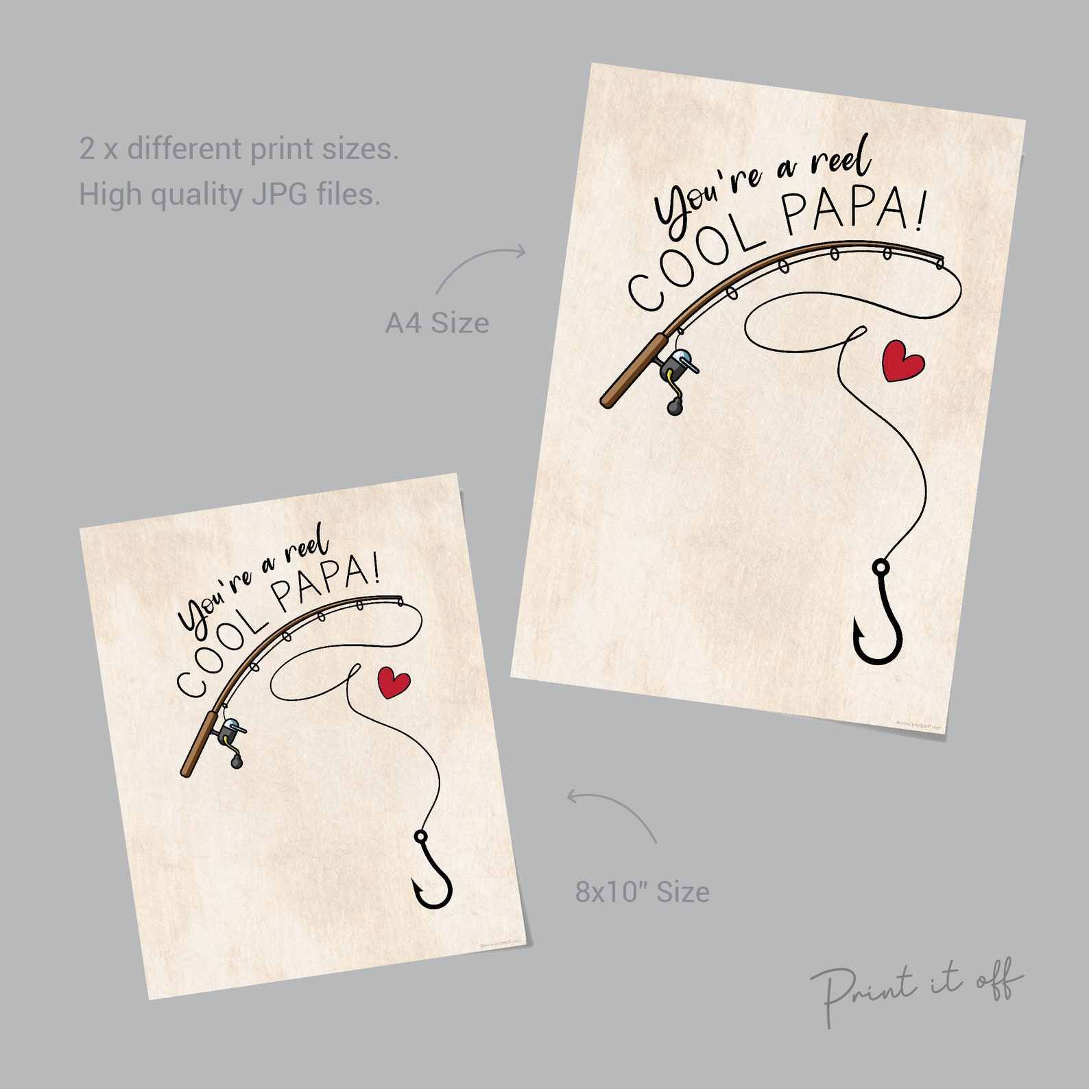 You're a Reel Cool Papa / Fish Hand Handprint Art / Father's Day ...
