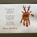 Reindeer Christmas Poem Handprint Footprint / Xmas Art Craft Baby ...