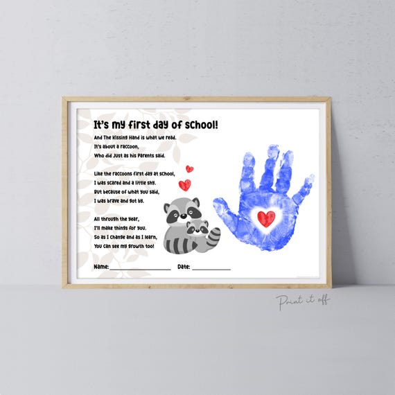 Kissing Hand Craft Template