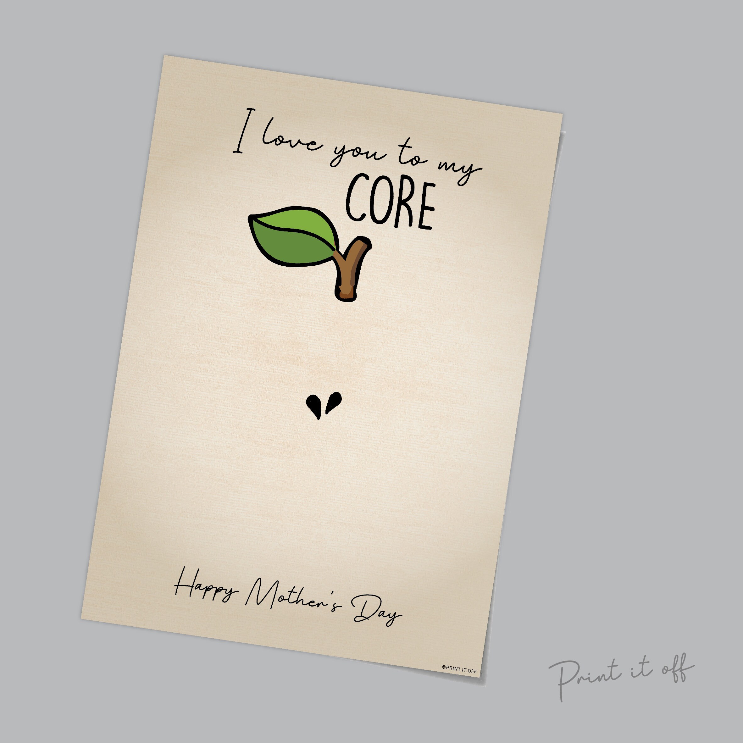 Love You to My Core / Mother's Day / Footprint Handprint Art / Kids ...
