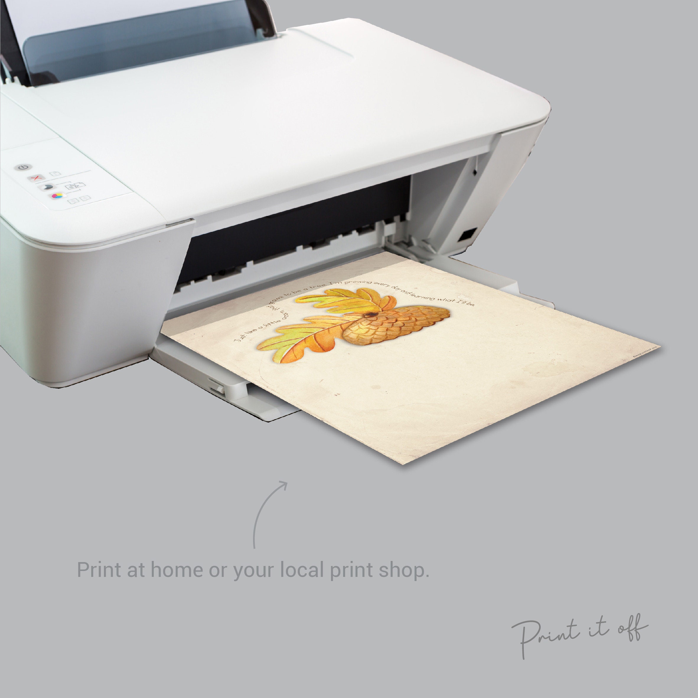 Acorn Fall Autumn Poem / Just a Little Acorn / Handprint Art Craft ...