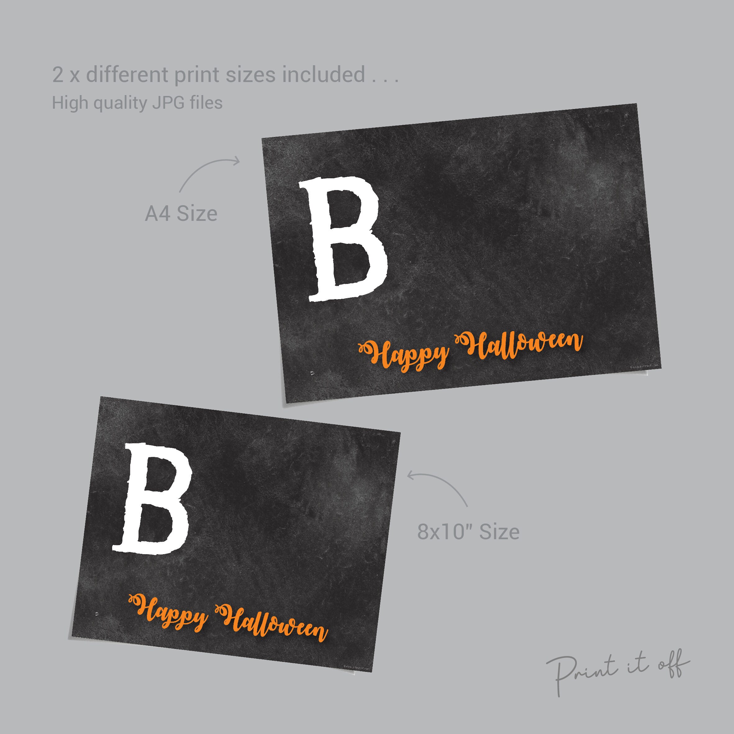 Halloween Keepsake / Handprint Art / Boo Happy Halloween / | Etsy