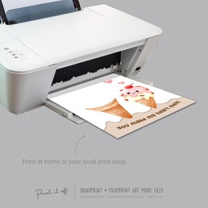 You Make My Heart Melt Ice-cream / Handprint Hand Art Craft Template ...