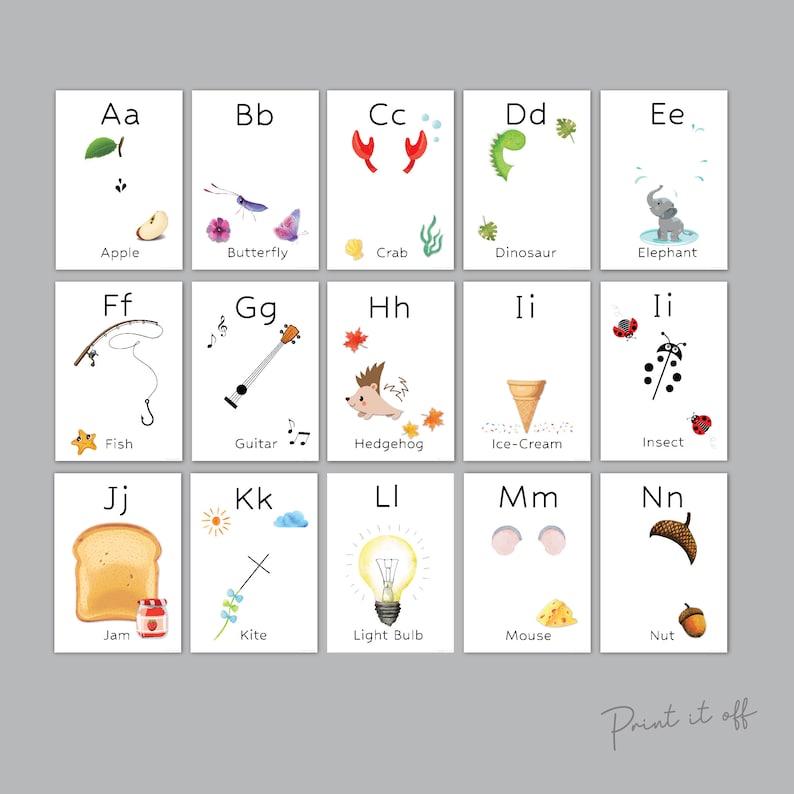 A-Z ABC Alphabet Handprint Craft Art Phonic Book / Baby - Etsy