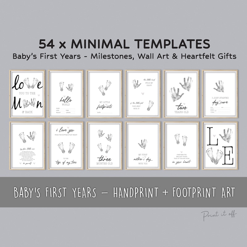 Nicu Footprint Crafts - Etsy