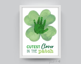 Lucky and Blessed / Handprint Craft / St Patrick's Day Clover / Art ...