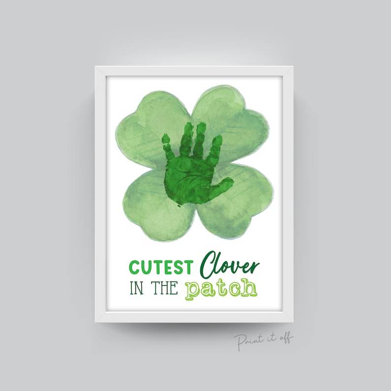 Cutest Clover in the Patch / Handprint Craft / St - Etsy