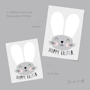 Hoppy Easter / Footprint Handprint Art / Cute Bunny Feet / Happy Easter ...