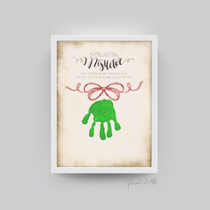 Everlasting Mistletoe Handprint / Baby Toddler Kids Art Craft / First ...