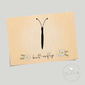 Baby Bottom Print / Butt-erfly / Butterfly / Baby Bum Butt Art ...