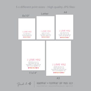 Mother's Day Love You Hand Poem / Handprint Art Craft Template / Kids ...