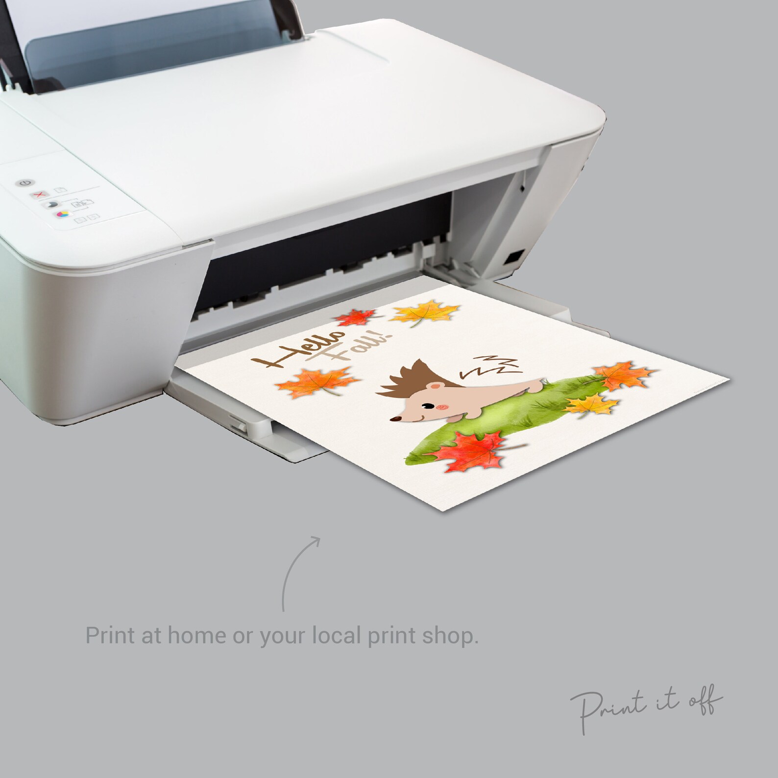 Hello Fall Hedgehog Handprint Hand Art Craft / First Fall - Etsy