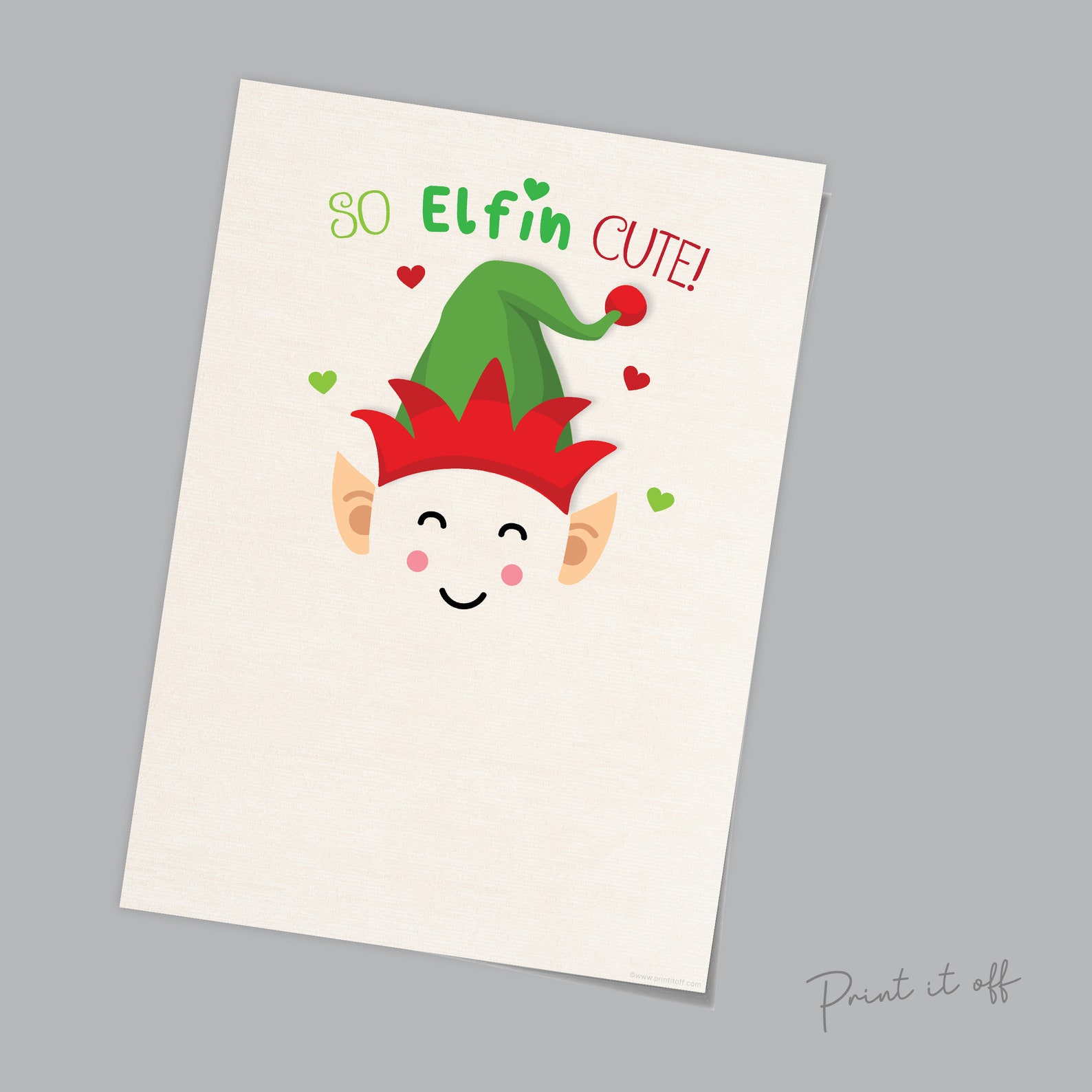 So Elfin Cute Handprint Art Craft / Elf Christmas Xmas Baby Toddler ...