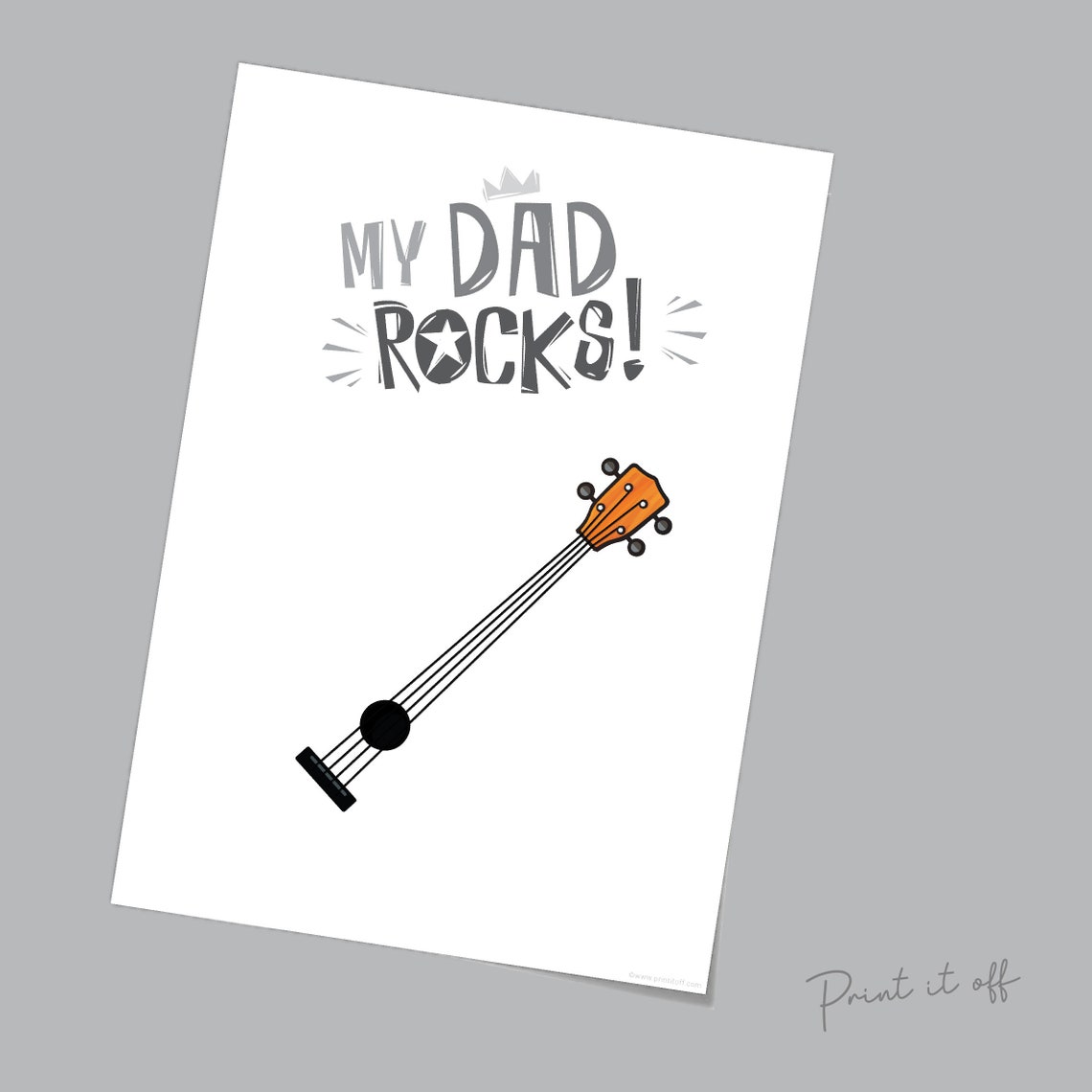 Handprint Art Craft / My Dad Rocks / Father's Day Birthday - Etsy