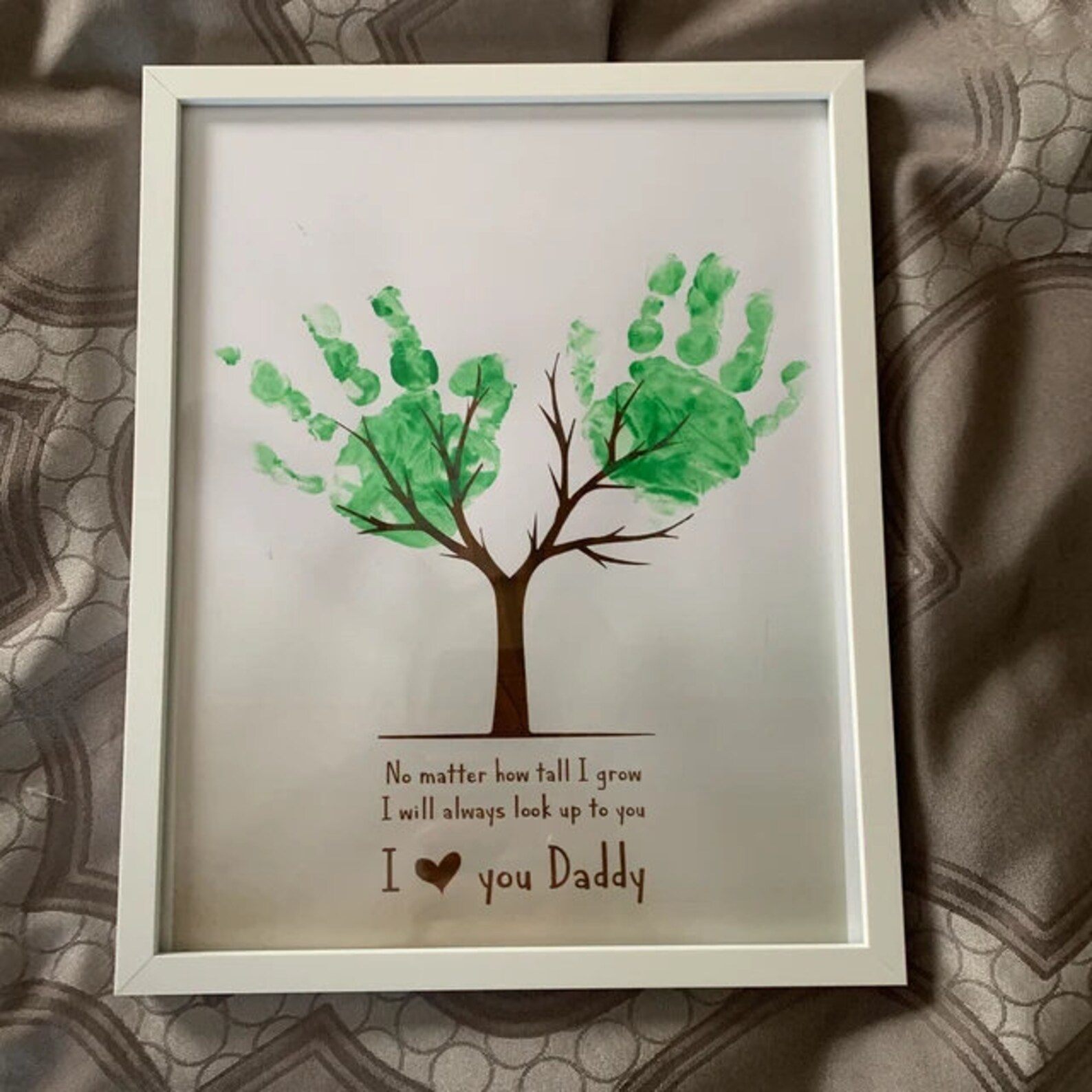 No Matter How Tall I Grow / Tree Handprint Hands Art Craft / Fathers ...