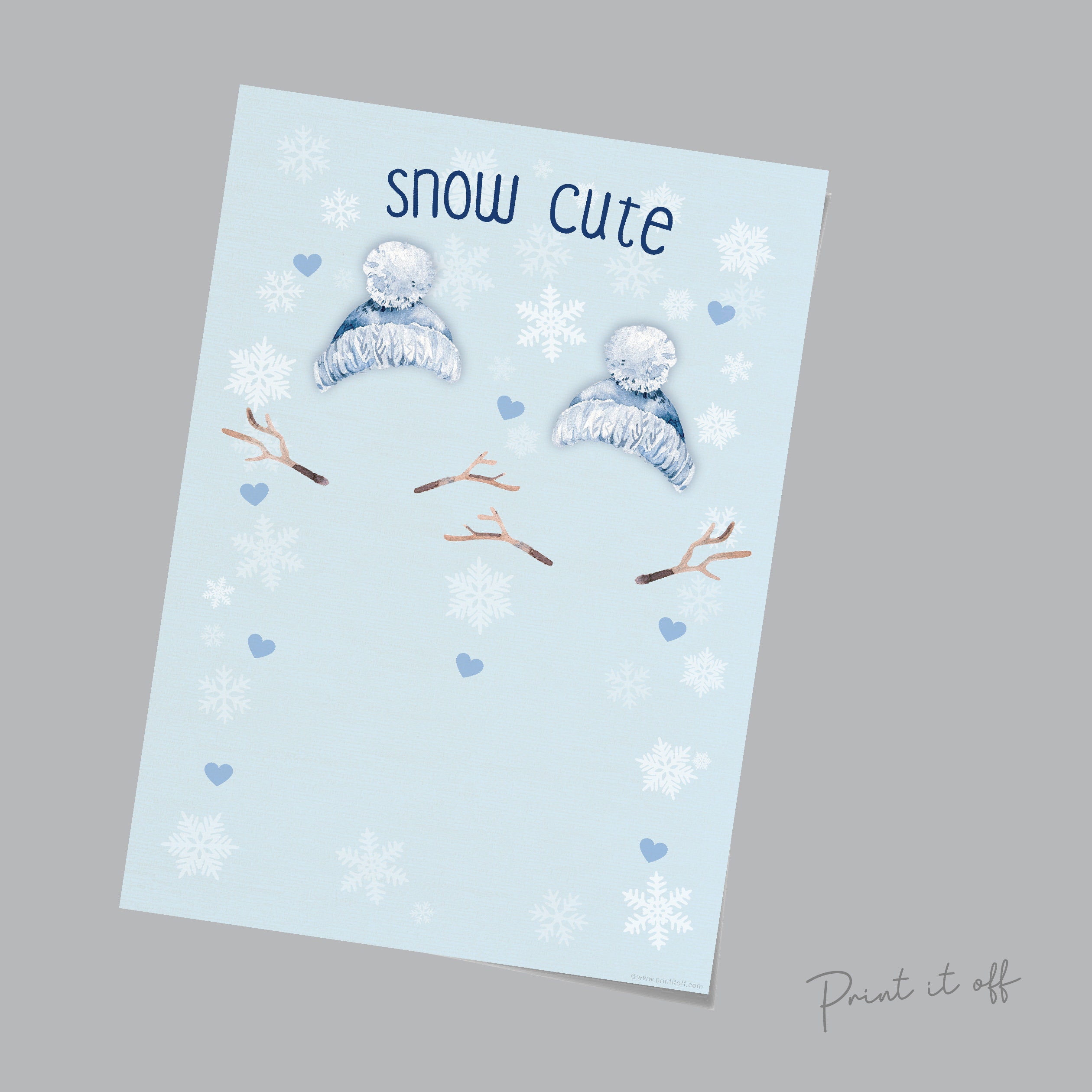 Snow Cute Snowman Footprint Feet Art Craft / First Christmas Xmas Baby ...