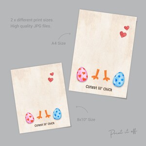 Cutest Lil Chick / Chicken Easter / Handprint Art Craft / Kids Baby ...