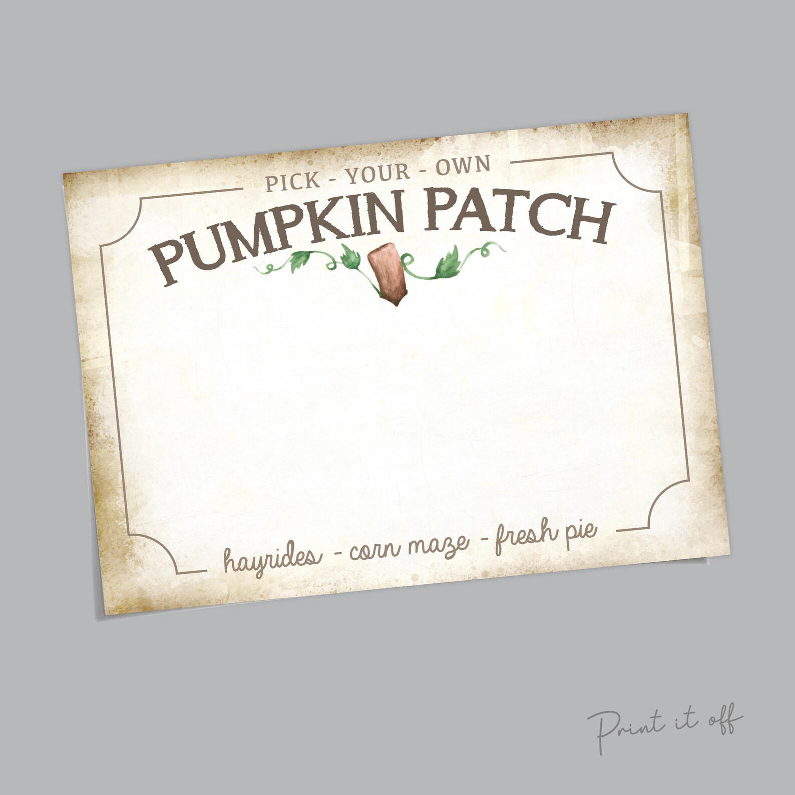 Pumpkin Patch / Bum Handprint Footprint Art Craft / Bumkin Baby Toddler ...