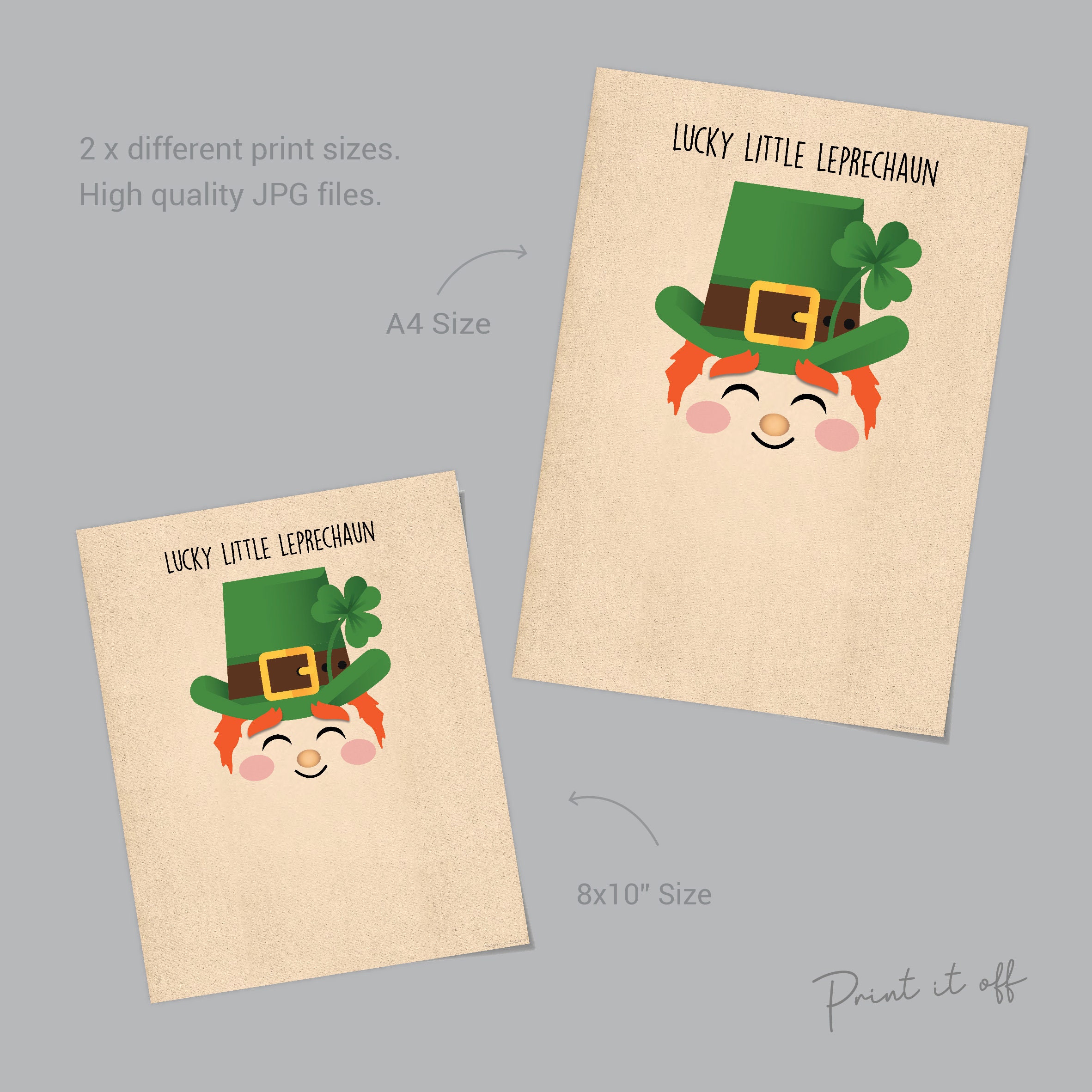 Lucky Little Leprechaun Handprint / Happy St Patrick's Day - Etsy