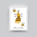 Cute as Can Bee / Handprint Footprint Art / Valentine's - Etsy