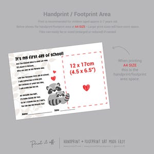 1st First Day School the Kissing Hand Raccoon / Kindergarten Pre-k ...