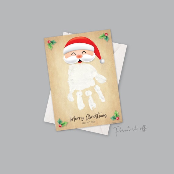 Santa Hand Art Easy DIY | Salt Dough Santa Handprint Christmas Tree